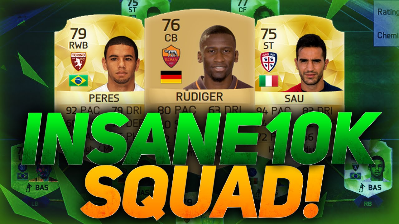 UNBEATEN 10K MOST OP SQUAD | FIFA 16 ULTIMATE TEAM SQUADBUILDER - YouTube