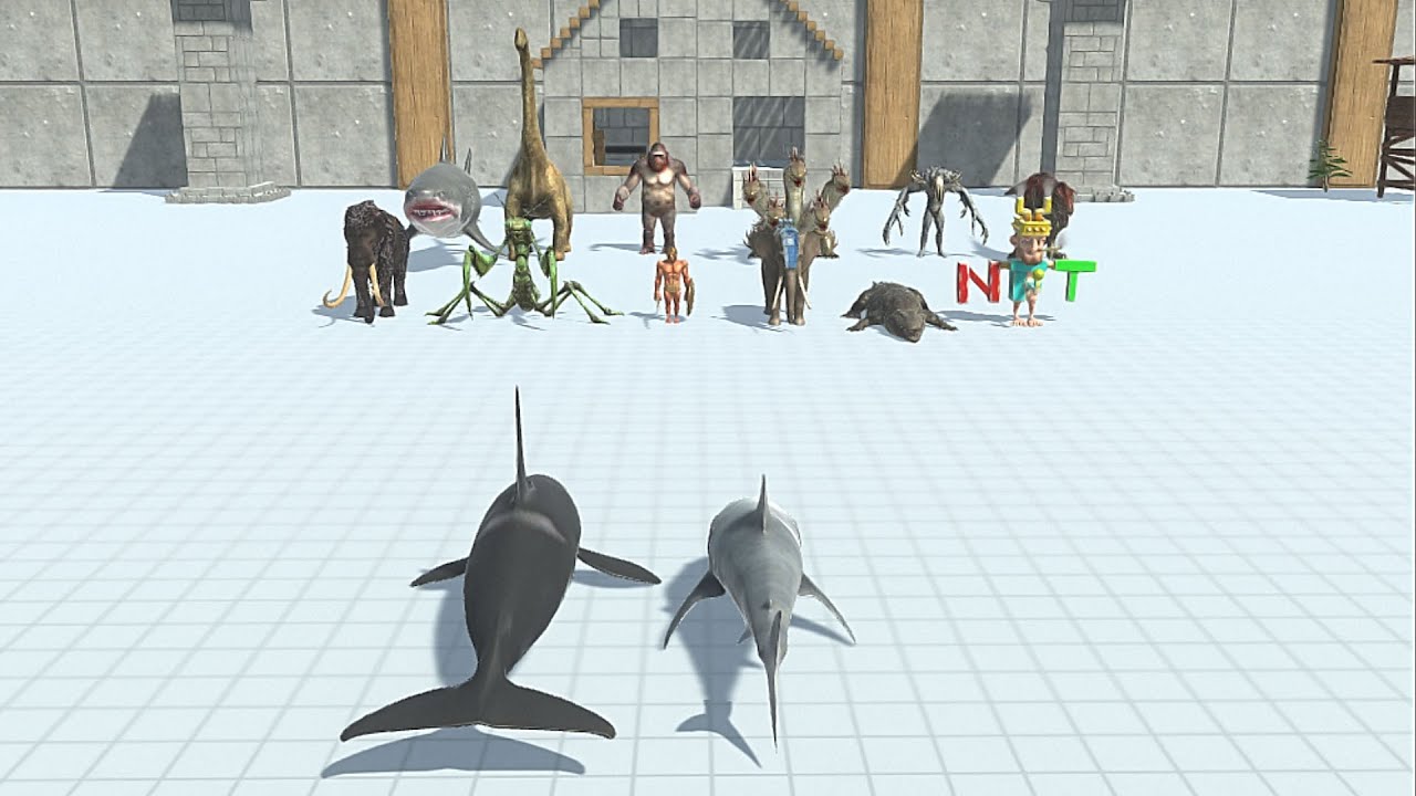 ORCA WITH SHARK VS BOSSES - Animal Revolt Battle Simulator - YouTube