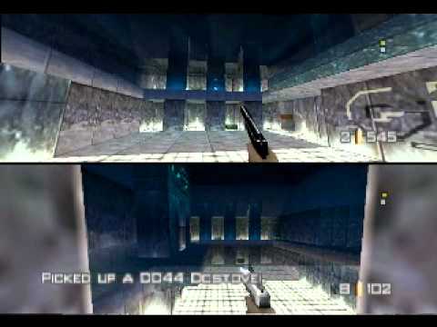 GoldenEye N64 Multiplayer in Perfect Dark Grid Level - YouTube