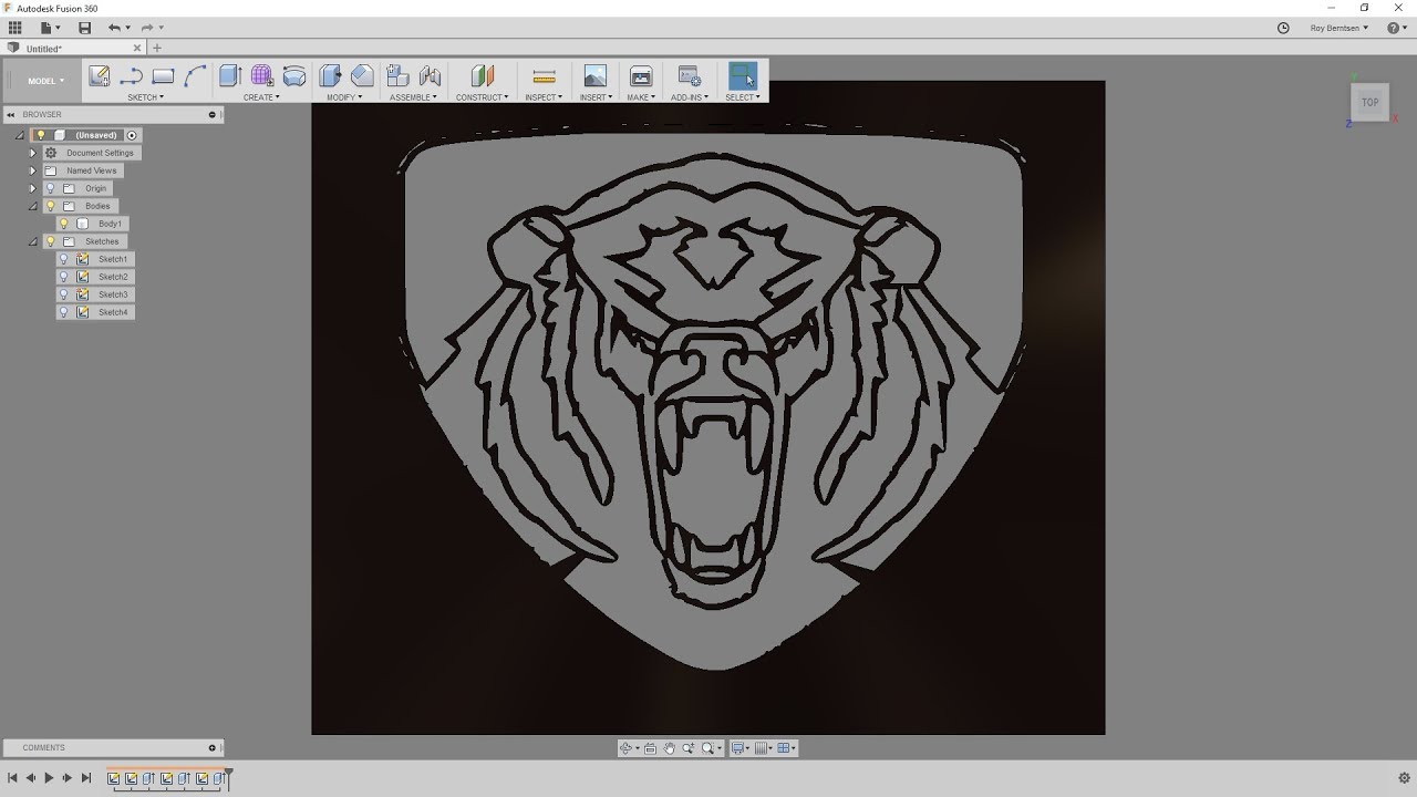 Fusion 360 - Logo from SVG - Norwegian - YouTube