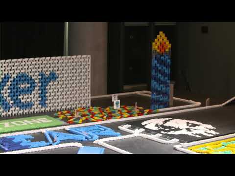 Mixer Domino Drop (2018) - 25,000 dominoes fall!! - YouTube