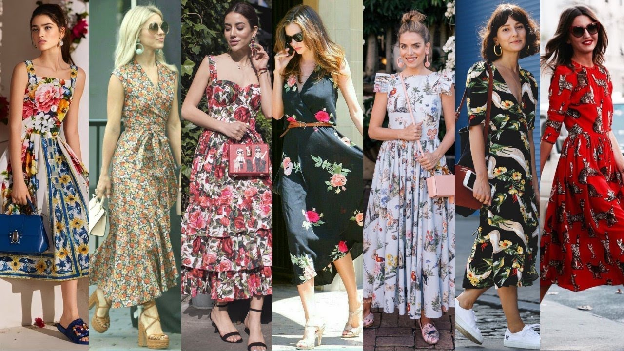 How to wear floral dress street style every occasion outfit - YouTube