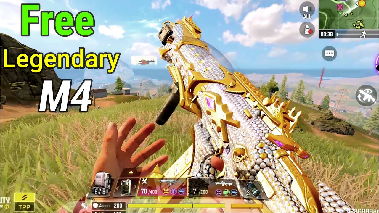 Call Of Duty: Mobile | New Free Legendary M4 | Battle Royal Gameplay ...