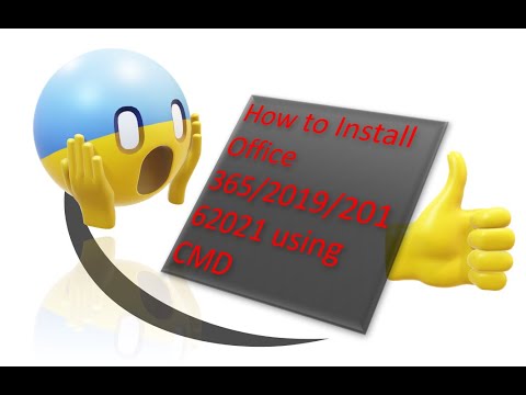 Office Install Using CMD|2016|2019|365|2021 - YouTube
