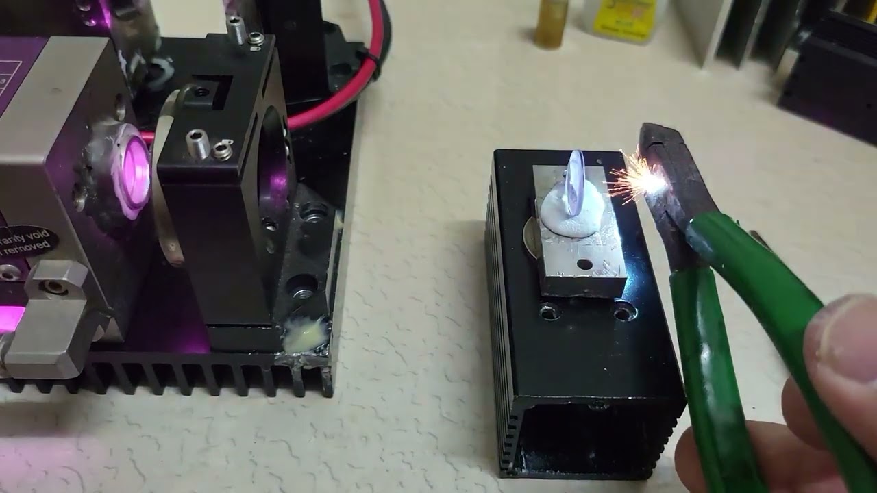AOM Q-switch power testing. - YouTube