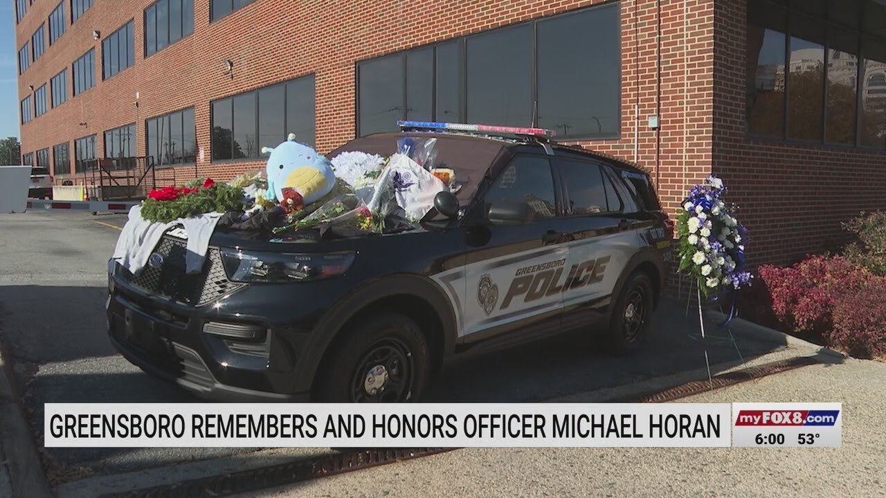 Greensboro remembers, honors Officer Michael Horan - YouTube