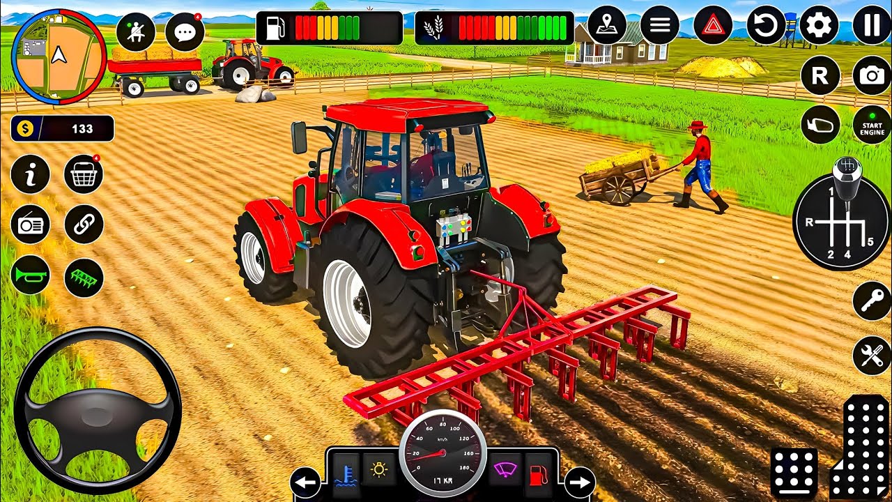 New Tractor Farming Simulator 2024 - Modern Farm Tractor Driving Games ...