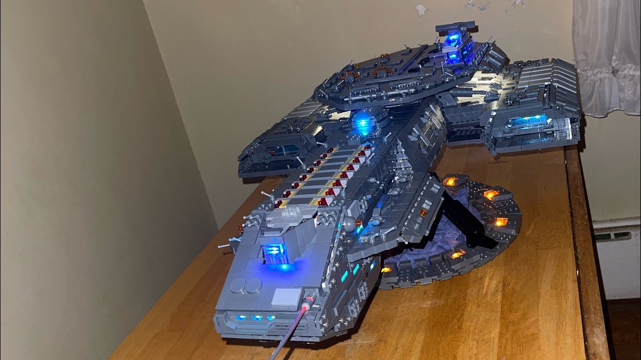 Lego Build of USS Daedalus from Stargate! Lego BC-304 from Stargate ...