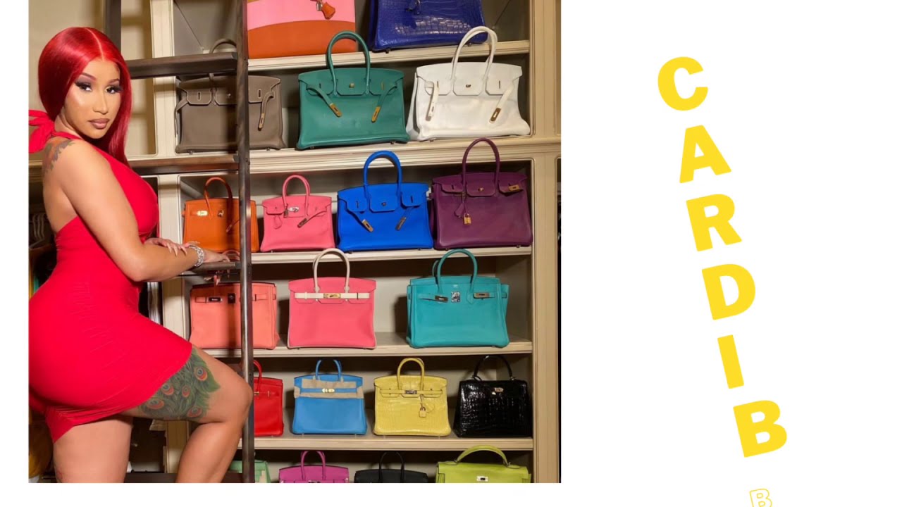 Cardi B's Hermes Bag Collection - YouTube