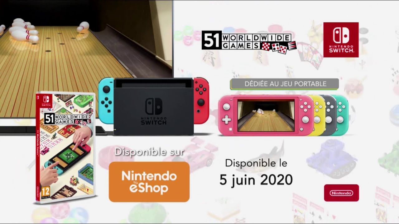 51 WorldWide Games Nintendo Switch "51 jeux en tout!" Pub 20s - YouTube