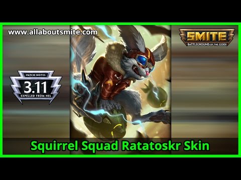 Smite - Squirrel Squad Ratatoskr Skin Spotlight + Voicepack + VEL / VET ...