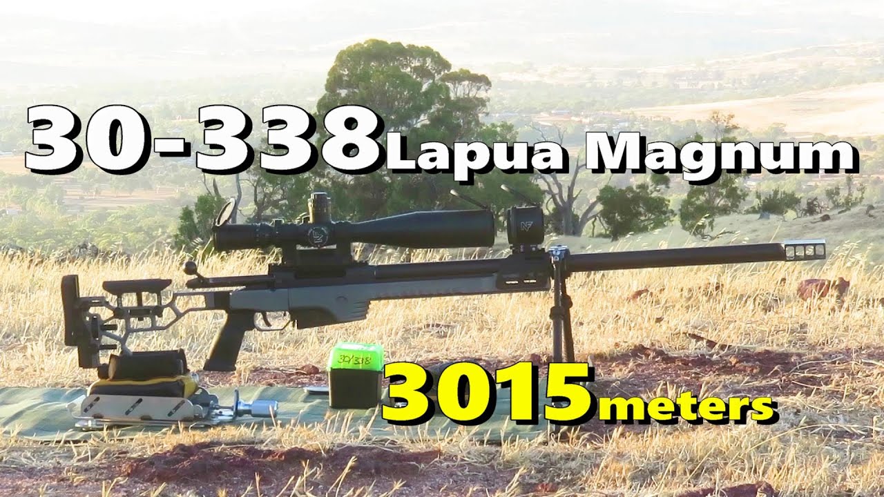 30-338 Lapua Magnum at 3km's - YouTube
