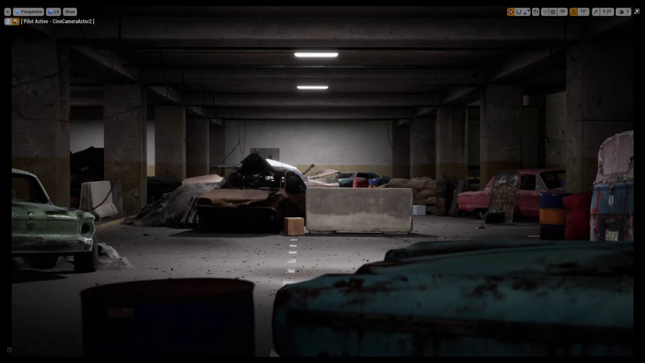 Post Apocalyptic Parking Garage - YouTube
