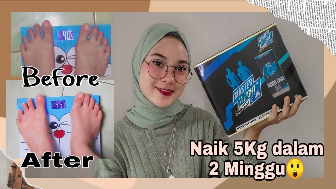 KAPSUL PENGGEMUK BADAN MASTER WEIGHT GAIN [Review] naik 5Kg dalam 2 ...