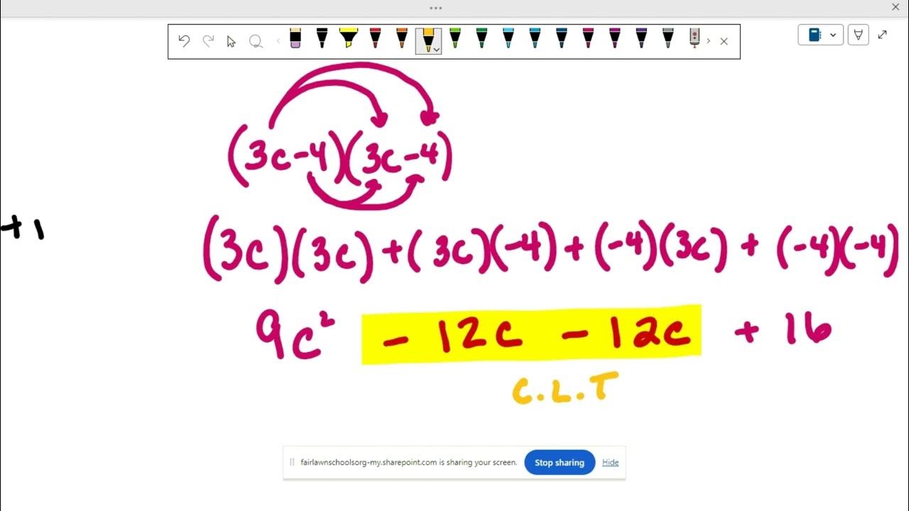 Evaluating A Polynomial In Function Notation Part 2 Youtube