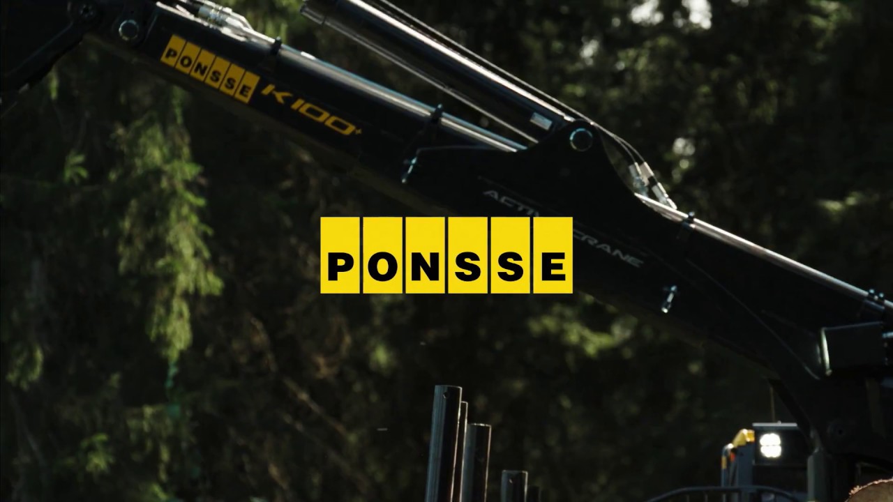 PONSSE Active Crane - Saumatonta kuormaimen hallintaa - YouTube