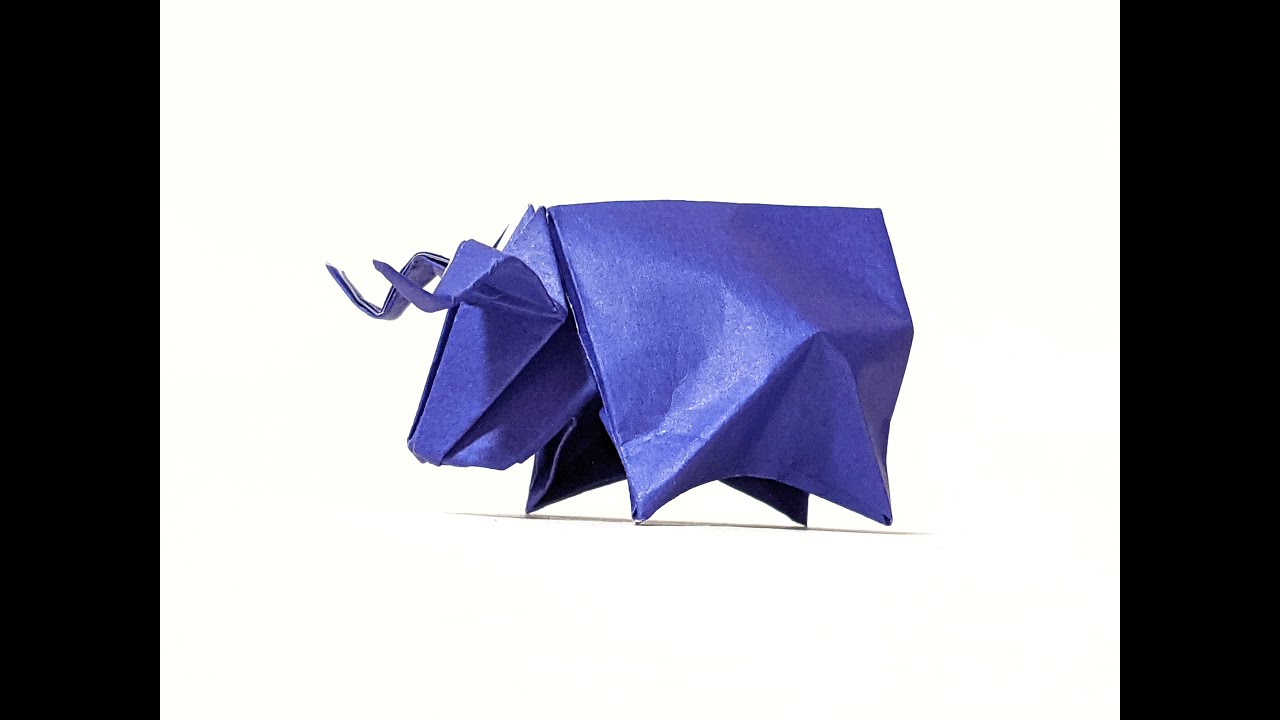 Mythic Folds' Origami Ox - YouTube