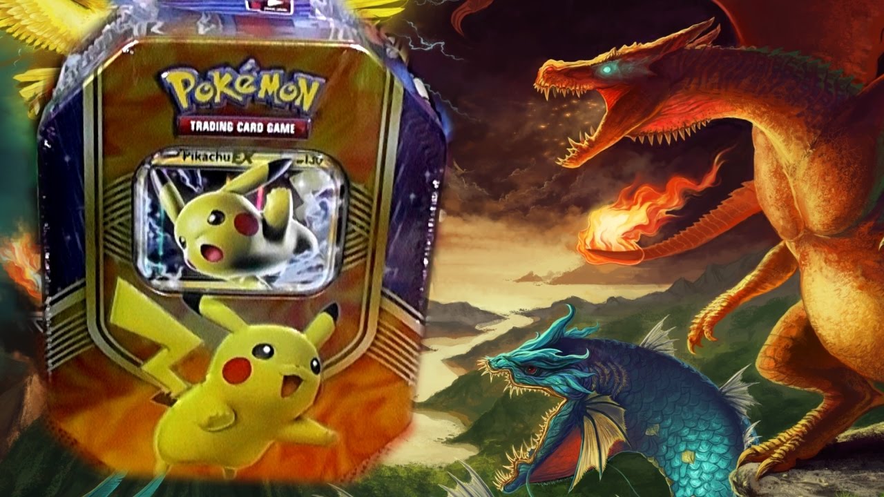 UNBOXING LATA PIKACHU EX - Apertura de cartas Pokémon - YouTube