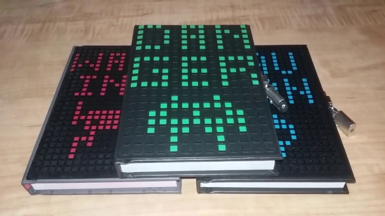 My 8-Bit Silicone Journals - YouTube