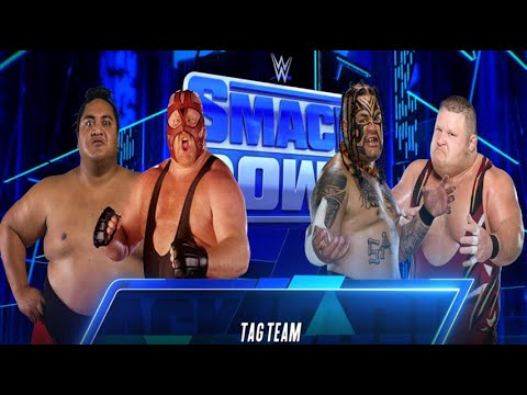 WWE2K23 | YOKOZUNA+VADER VS. UMAGA+OTIS | WWE | SMACK DOWN | 2024 ...