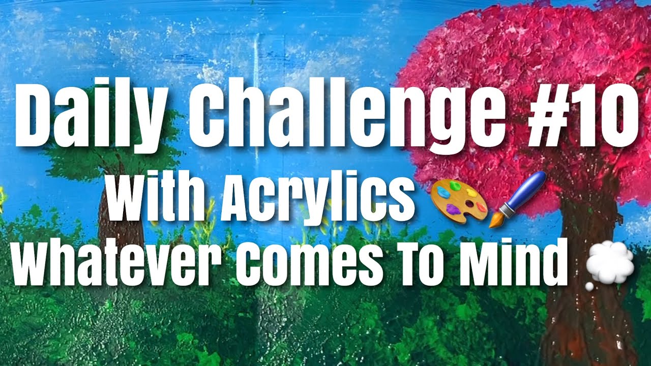 #10 | Easy Abstract For Beginners Step by Step | Two Trees - YouTube