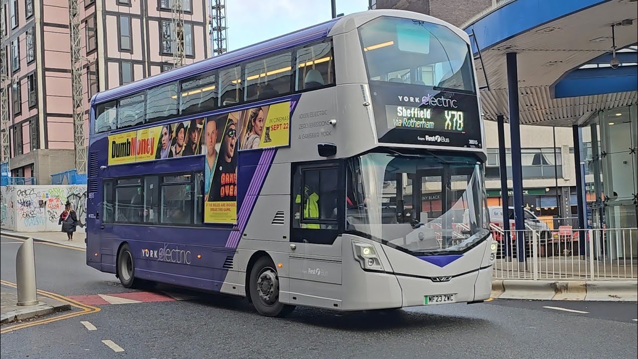 First Bus York Electric 36515 On Loan To First Sheffield On X78 From ...