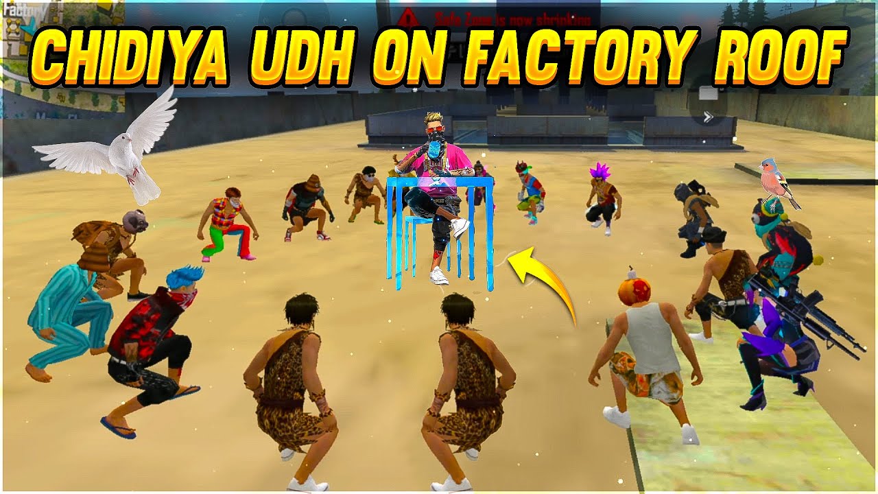 Playing Chidiya Udh🤣With 99 Chimkandis On Factory Roof 😲Full Masti ...