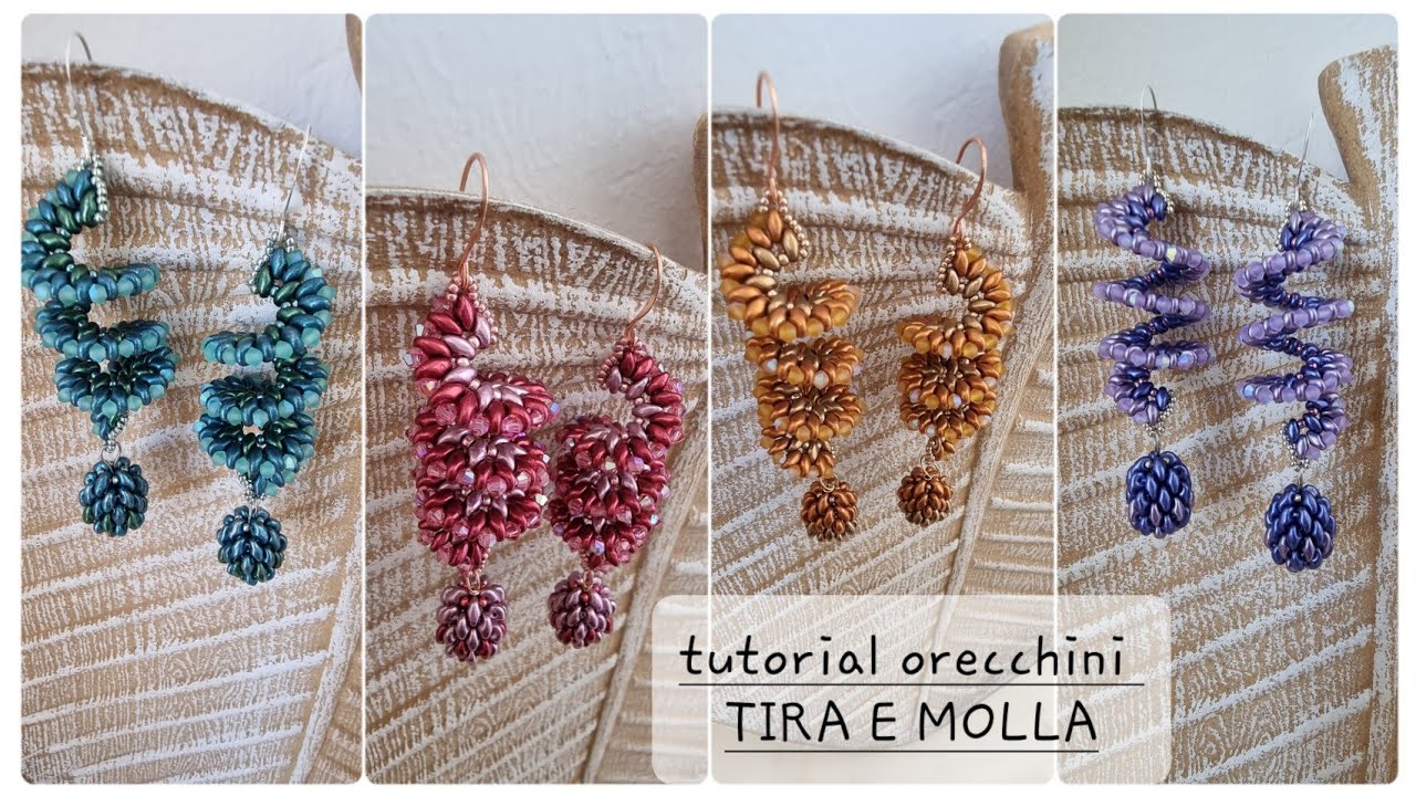 TUTORIAL orecchini "Tira e molla" che partecipano alla Battle Of The Beadsmith - YouTube