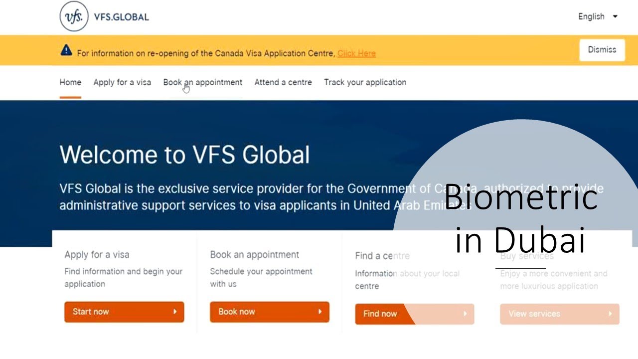 How to do Biometric in Dubai for Canada Visa # VFS Canada Biometric in ...