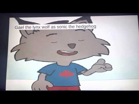 Gael the lynx wolf movie(sonic the hedgehog movie) cast video - YouTube