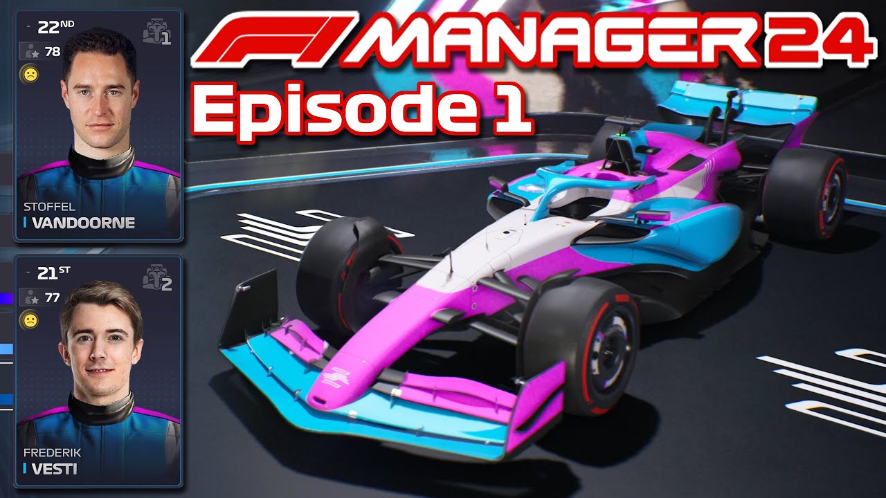 F1 MANAGER 24 CREATE A TEAM CAREER MODE | EPISODE 1 | CREATING THE TEAM ...