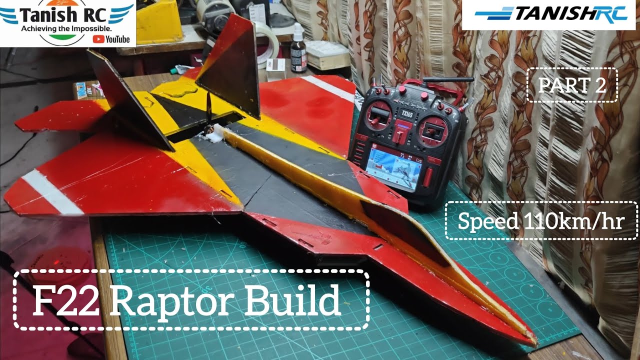 F22 Raptor Build || Rc Plane Diy || Rc Aircraft Build Series ...