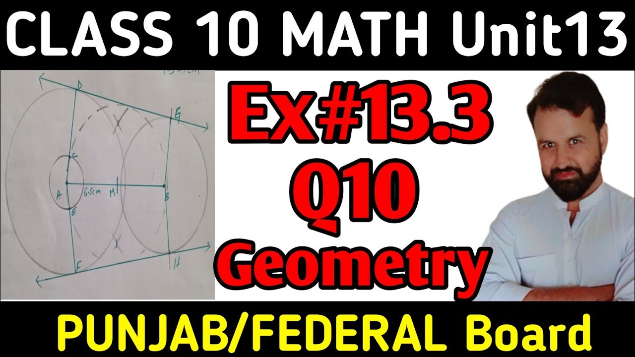 Class 10 math Ex 13.3 Q10 FBISE || Math Class 10 Ex 13.3 Geometry ...