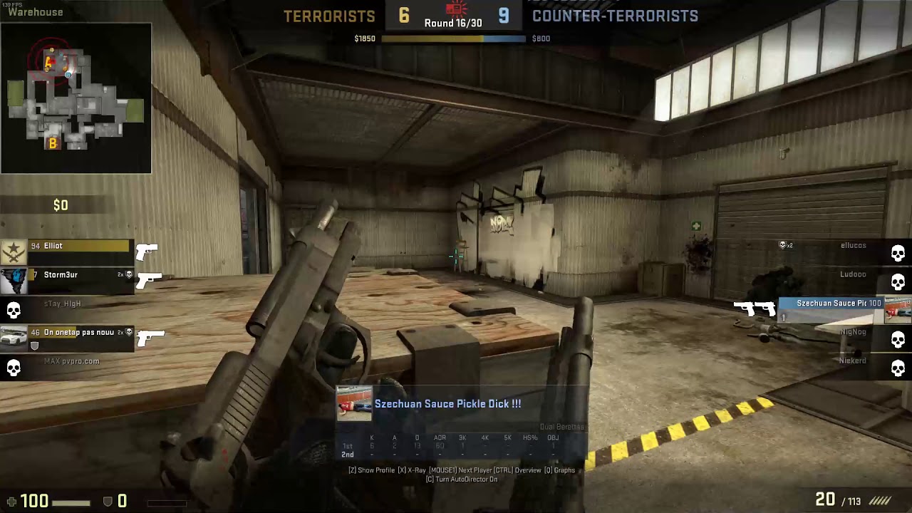 CSGO pro beretta plays - YouTube