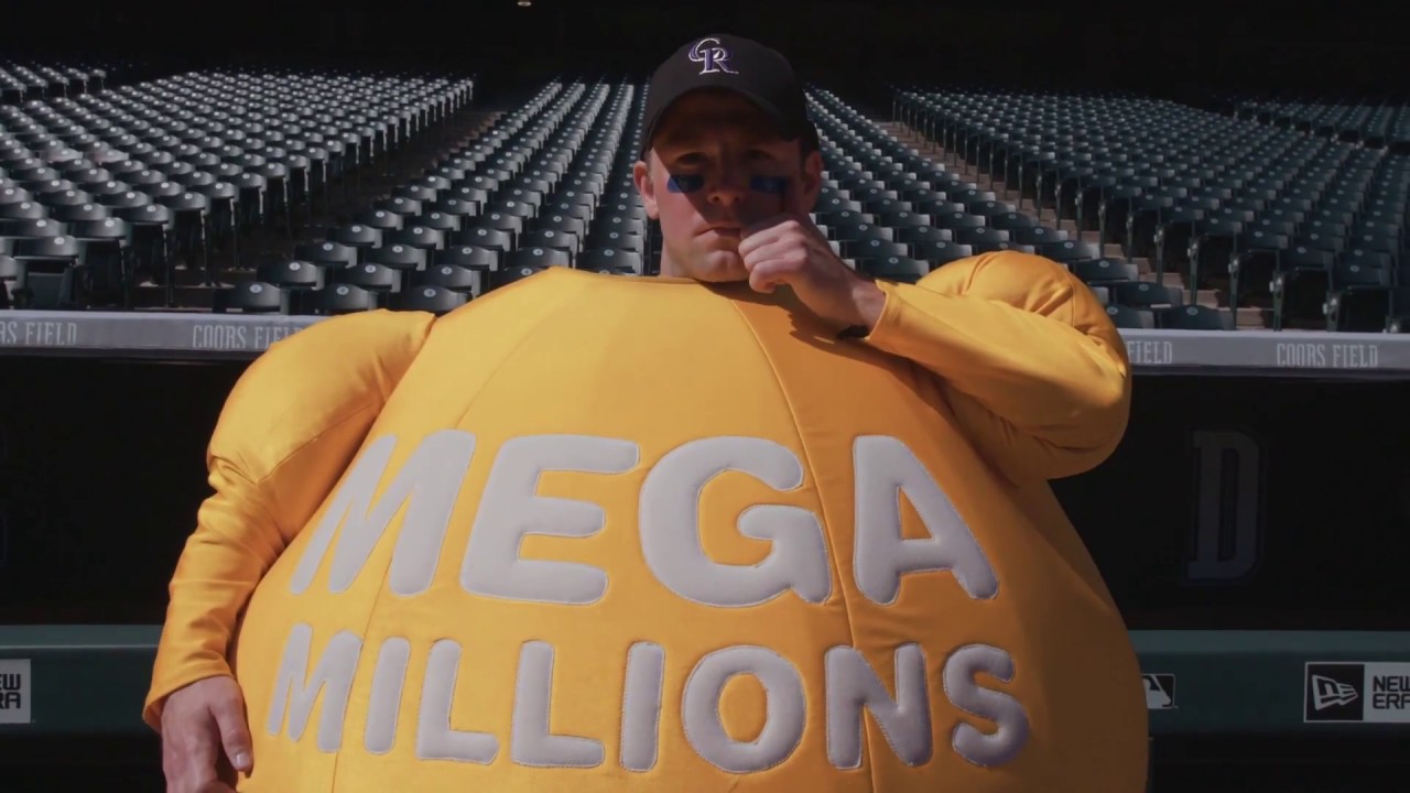 The Colorado Lottery mascots try out for the Colorado Rockies - YouTube