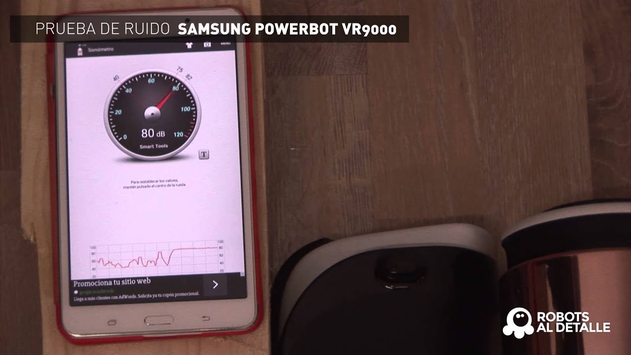 Prueba Ruido Samsung Powerbot VR 9000 - YouTube