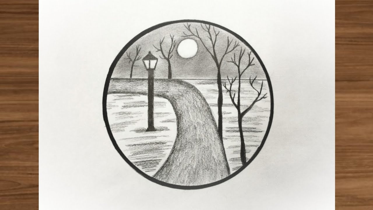 How to draw an easy fall 🍁 drawing(step by step for beginners) - YouTube