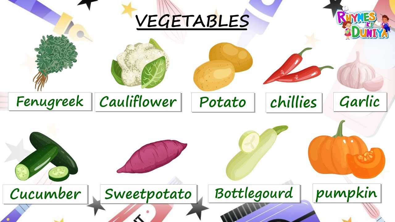 Vegetable Names Made Easy: Fun Learning for Kids! Let's Get Veggie! Fun ...
