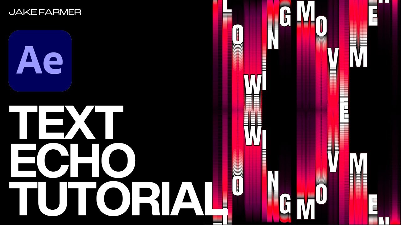 Text Echo Tutorial - Kinetic Typography | After Effects Tutorial - YouTube