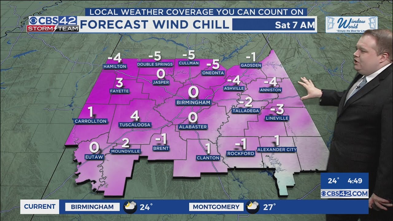 Weather Aware: Sub Zero Wind Chills Possible Saturday - AM Weather 01 ...