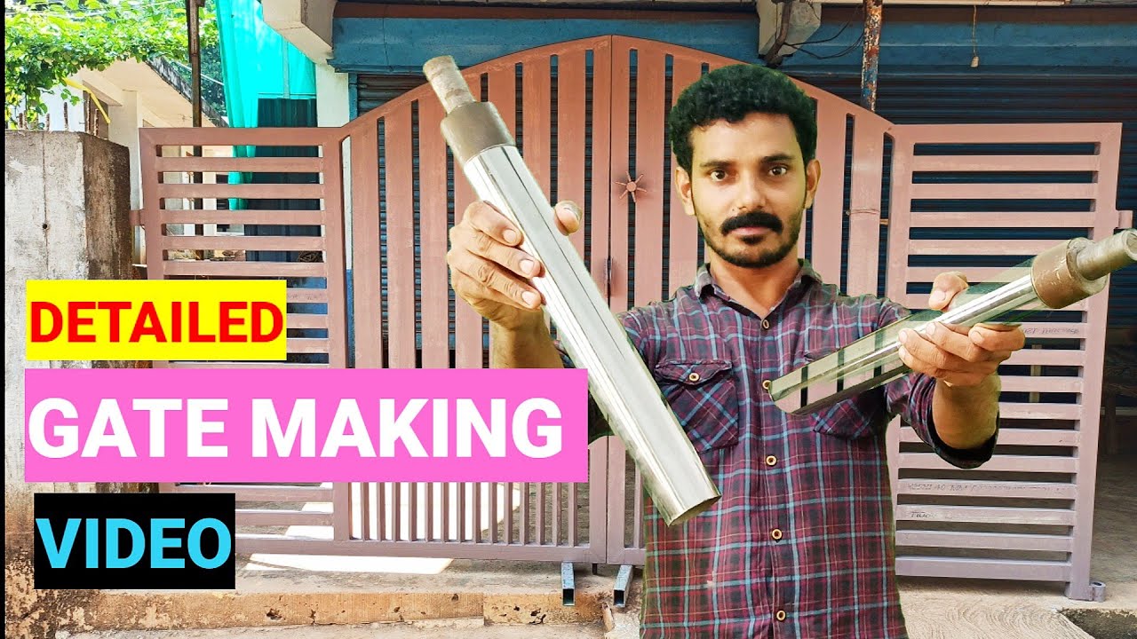 Gate Making | Gp Foldable ഗേറ്റ് | Square Tube Welding | Gate Making ...