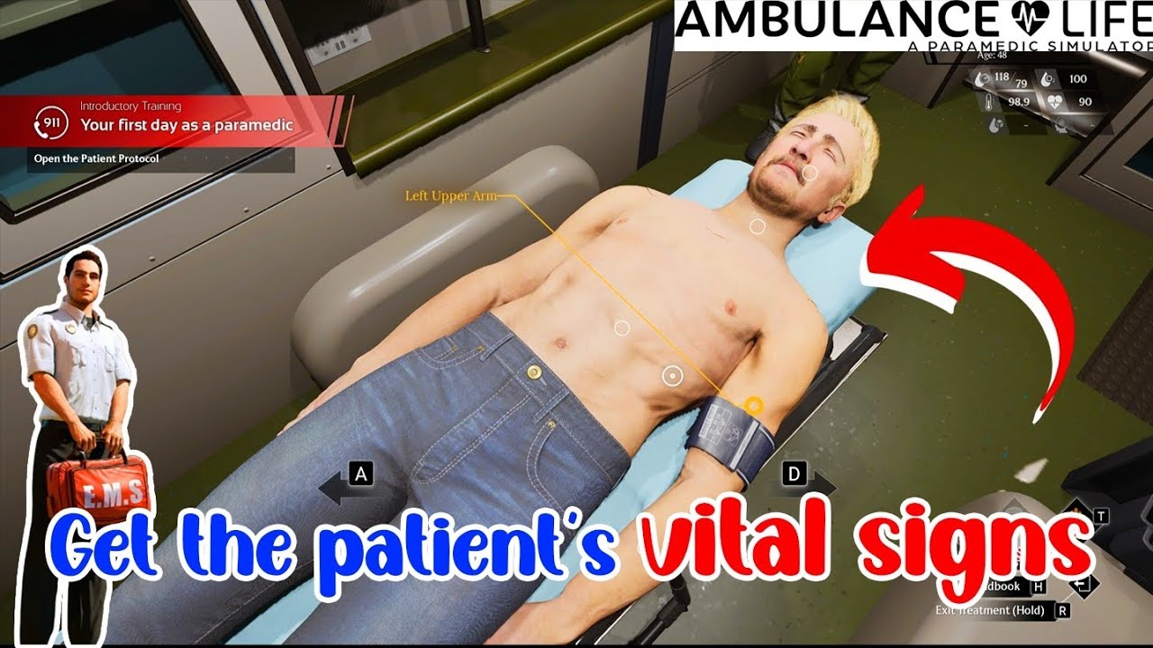 Ambulance Life a paramedic simulator | Get the Patient's Vitals | Guide ...