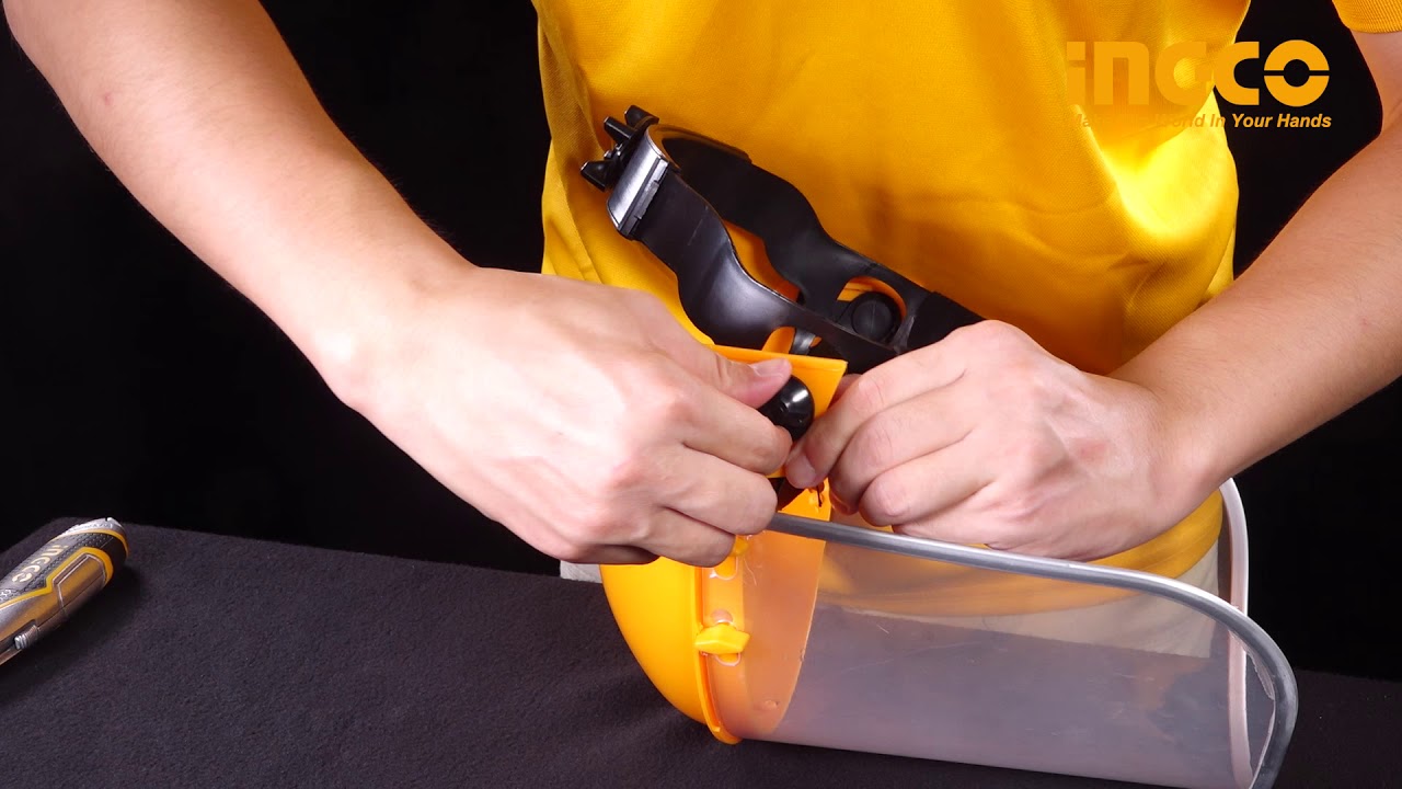 INGCO Face shield HFSPC01 / INGCO Masque facial HFSPC01 - YouTube