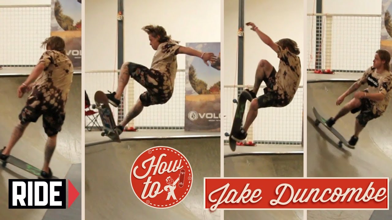 How-To Skateboarding: Frontside Alley-Oop Ollies with Jake Duncombe ...