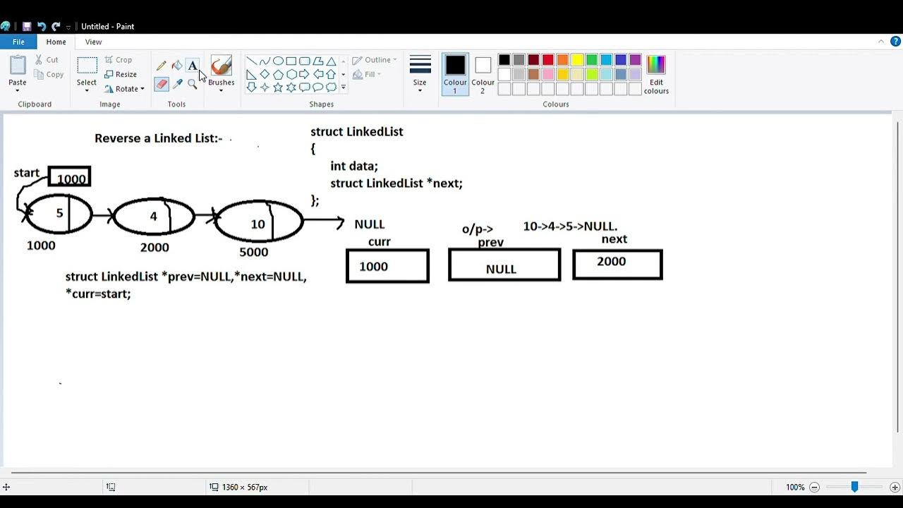 Reverse A Linked List Iterative Approach Youtube