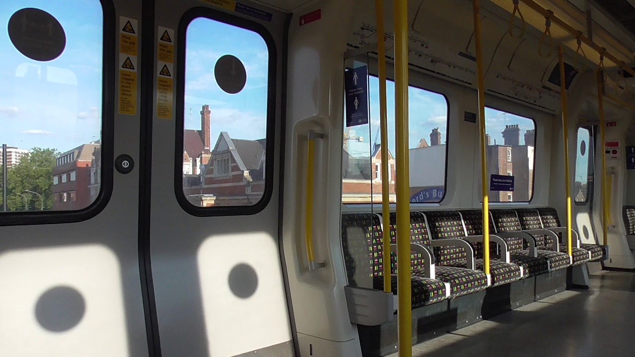 Circle Line S7 Stock 21493 from Wood Lane to Hammersmith - YouTube