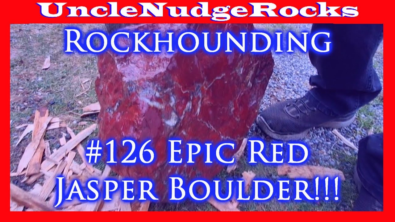 Rockhounding Washington State #126 Epic Red Jasper Boulder!!! + Groovy ...