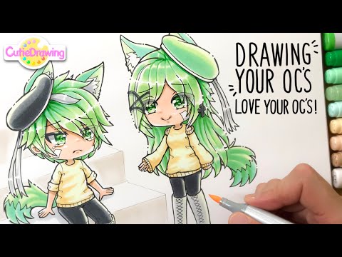 Drawing your Gachalife characters with Copic markers #36 /Speed drawing