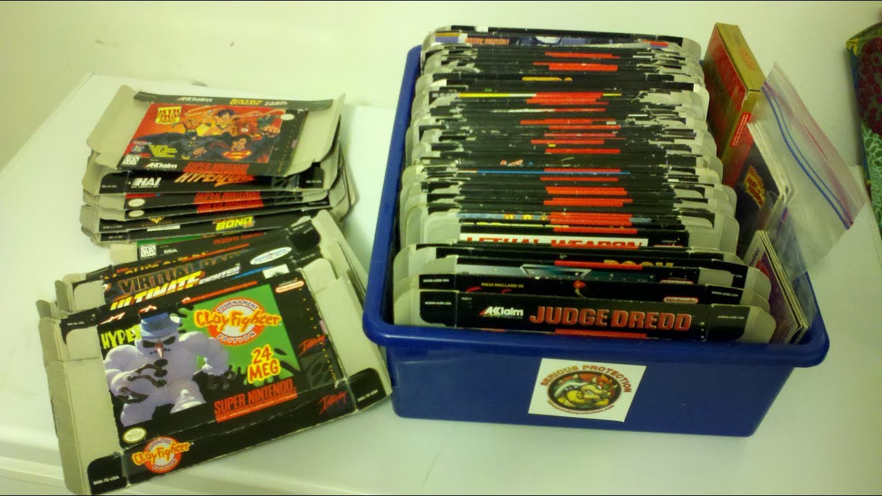 100 Super Nintendo SNES Box Pickup Haul - YouTube