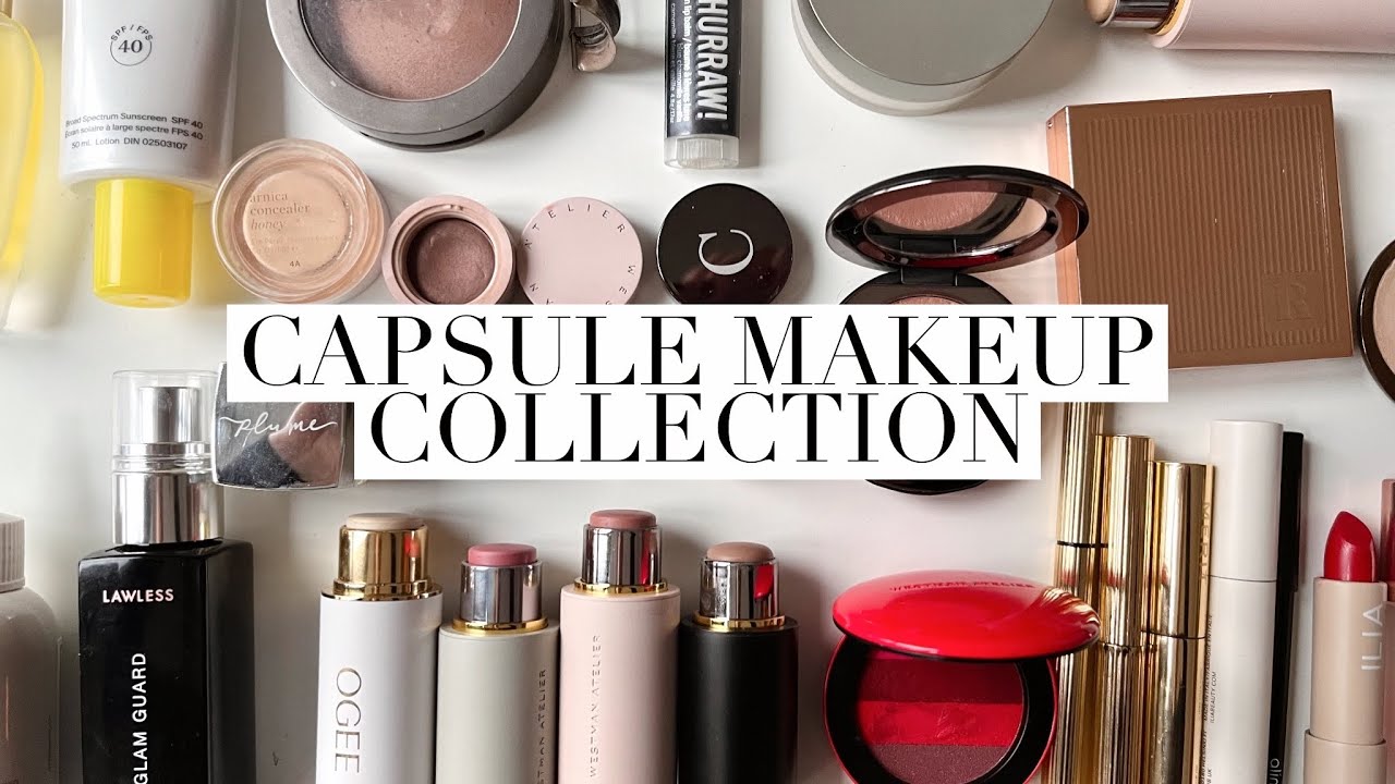 My Capsule Makeup Collection | Minimalist Clean Beauty Journey - YouTube